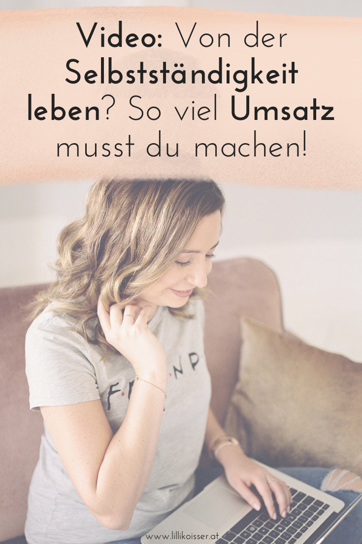 Video: Von der Selbstständigkeit leben? So viel Umsatz musst du machen!